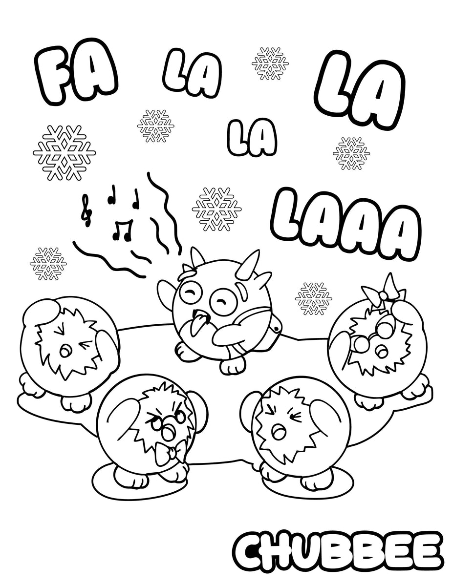 Coloring Page : Chubbee Krampus Carols – Chubbee.com